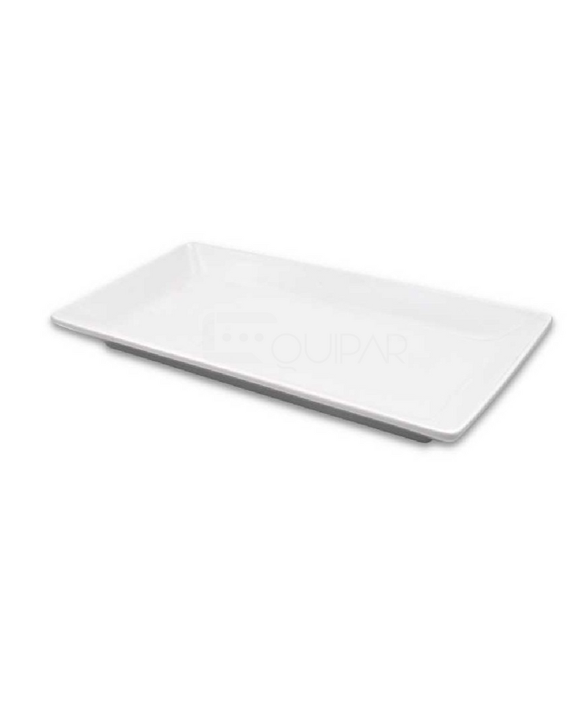 Plato rectangular melamina blanco #26105 – Tienda La Luna